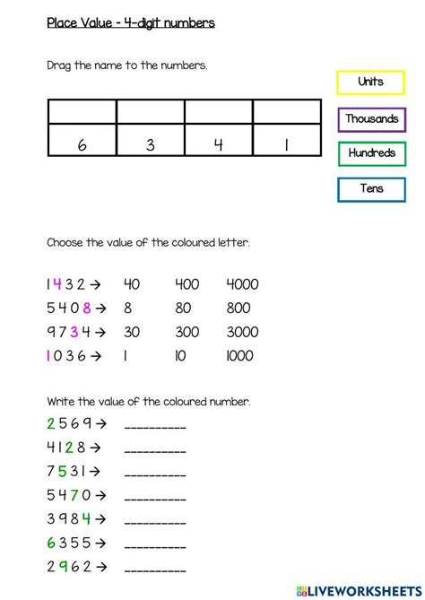 Representing Two Digit Numbers Place Value Worksheet Teach Starter