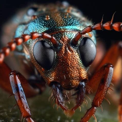 Premium Ai Image A Close Up Of A Bugs Eyes