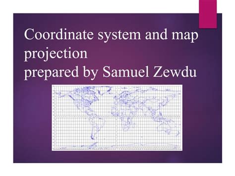 Cordinate System And Map Projection Pdf