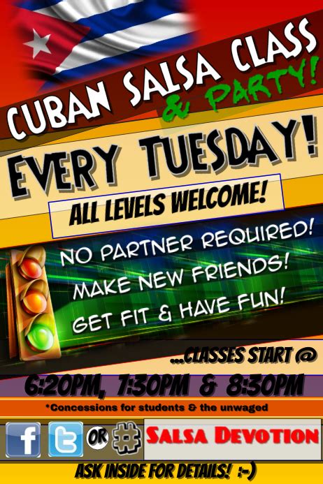 Salsa Class Template Postermywall