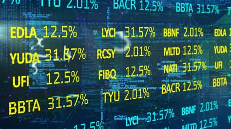 Animation Of Financial Animation Financial Stock Financial Data Processing Over Blue Background