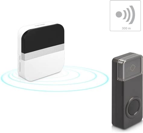 Kwmobile Wireless Doorbell Door Chime Kit Cordless Battery Operated Door Bell System With