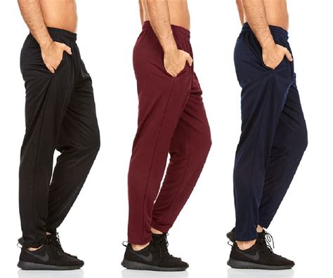 Daresay Mens Joggers Quick Dry Mens Jogging Pants Elastic Waist With