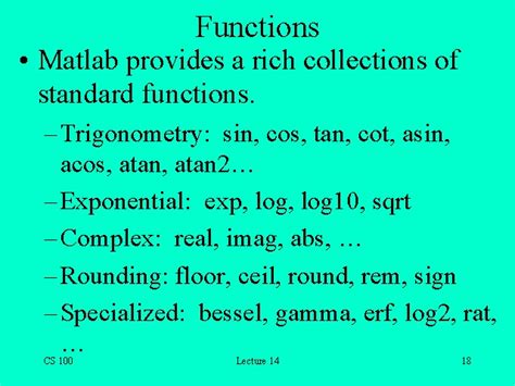 Functions