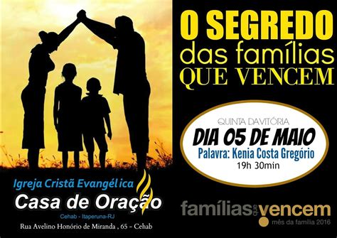 Campanha Da FamÍlia 2016 Igreja Casa De OraÇÃo Cehab