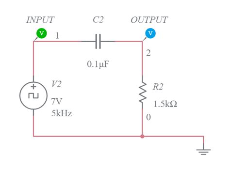 Differentiating Circuit Square Multisim Live