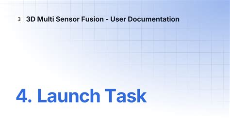 4 Launch Task 3d Multi Sensor Fusion User Documentation