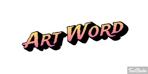 Art Word Word Animated  Logo Designs