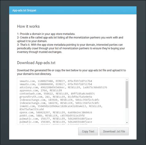How To Add The App Adstxt Snippet Smaato
