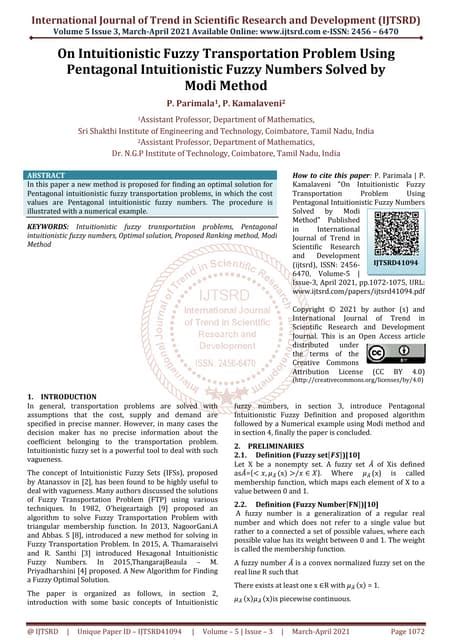 On Intuitionistic Fuzzy Transportation Problem Using Pentagonal Intuitionistic Fuzzy Numbers