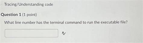 Tracing Understanding Code Question 1 1 Point What