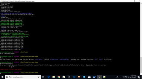 Truffle How Do I Fix Expected Primary Expression Error Ethereum