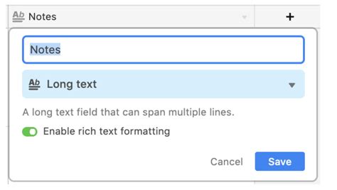 formatting rich text in the long text field airtable community