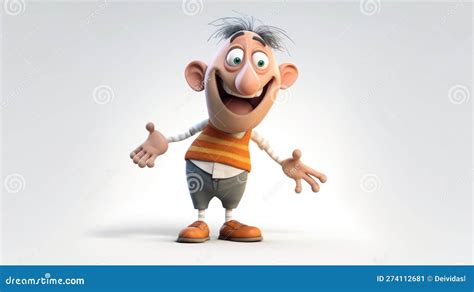 Imaginative Funny Character Cartoon Style Stock Illustration