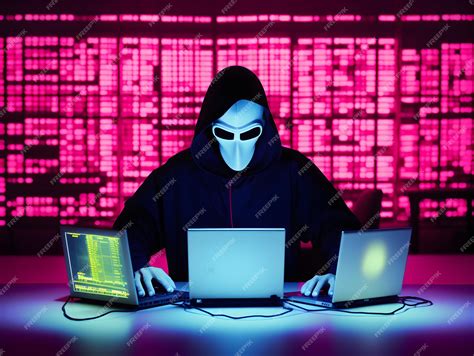 Premium Ai Image Anonymous Hacker With Hoodie Concept Of Hacking
