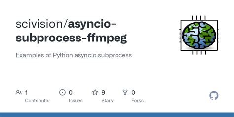 Dependencies · Scivisionasyncio Subprocess Ffmpeg · Github