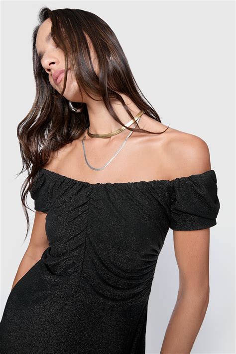 Devin Off Shoulder Dress Rebecca Minkoff