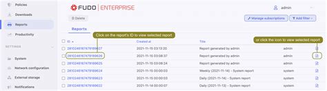 Reports — Fudo Enterprise 55 System Documentation