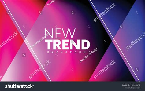 New Trend Modern Abstract Template Design Stock Vector Royalty Free