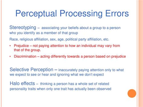 Perceptual Processes Doran Rocks A Brief Overview Ppt Download