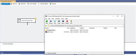 Sql Server Execute Process Task Runs Successfully But Does Not Unzip