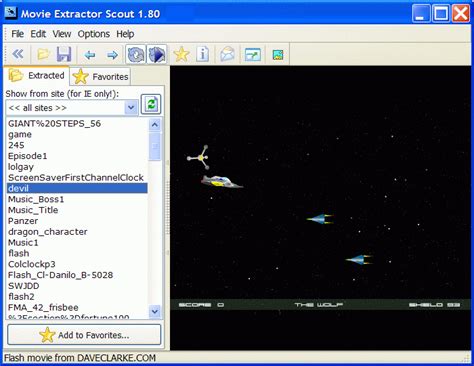 how to convert swf to exe projector using movies extractor scout
