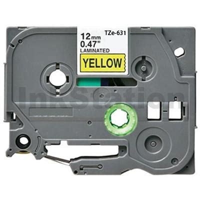 Brother TZe Compatible Mm Black Text On Yellow Laminated Tape Meters P Touch Tape