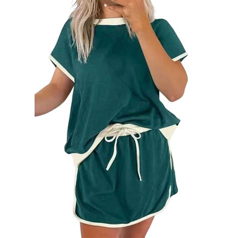 Nmmued Skirt Sets Women 2 Piece Outfits Skort Set Athleisure Sets Women