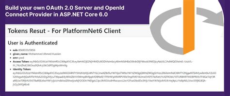 Build Your Own Oauth 20 Server And Openid Connect Provider In Aspnet Core 60 Dev Community