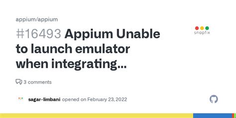 appium unable to launch emulator when integrating appium with jenkins server · issue 16493