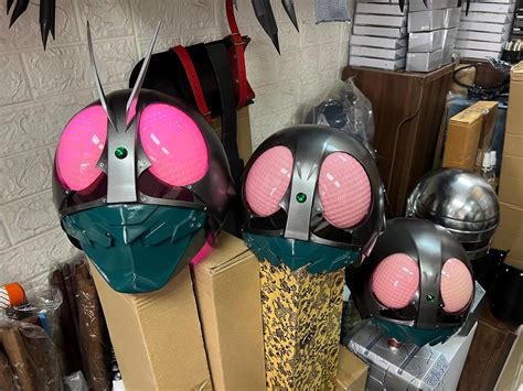 3d Print Masked Kamen Rider Black Sun Shadow Moon Cosplay Led Helmet