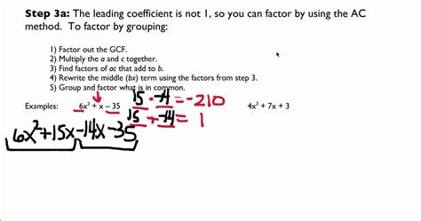R 4 Factoring Using The Ac Method Youtube