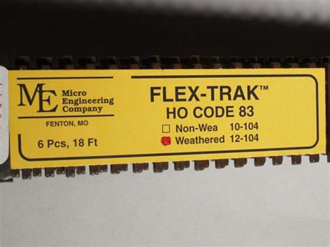 Micro Engineering ~ Ho Scale ~ Code 83 ~ Weathered 36 Flex Trak 6 Piece Bundle ~ 12 104 Iron