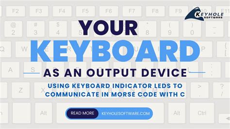 Indicator Lights For Morse Code With C Keyhole Software