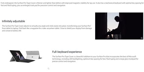 Microsoft Surface Pro Type Cover Black Fmn