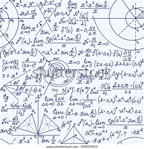 Mathematical Vector Seamless Texture Plots Figures Stock Vector Royalty Free 349059023