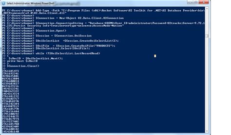 Using The U2 Toolkit For Net Uniobjects In Windows Powershell