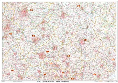 West Midlands Postcode Sector Map S10 Map Logic