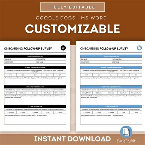Employee Onboarding Follow Up Survey ProBizTemplates