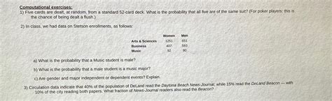Solved Statistics And Conditional Probability Chegg