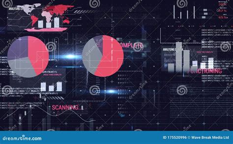 Animation Of Data Processing Statistics Recording And Analysing Stock Animation Of Data Processing Statistics Recording And Analysing Stock