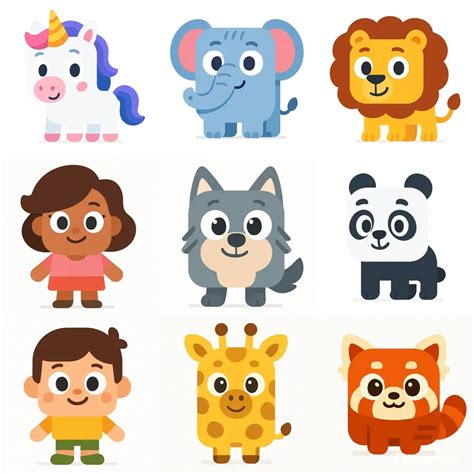 Iconic Blocky Animal Characters Chatgpt Image Prompt Promptbase