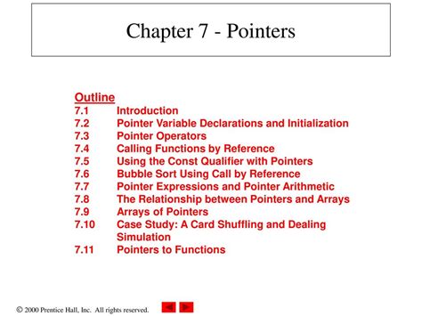 chapter 7 pointers outline 7 1 introduction ppt download