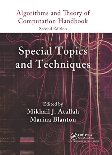 Algorithms And Theory Of Computation Handbook Volume 2 Special Topics