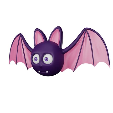 3d Rendering Of Bat Halloween Icon 11665749 Png