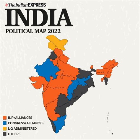 India Political Map 2022