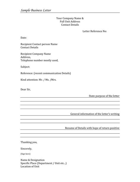 Business Communication Letter Format