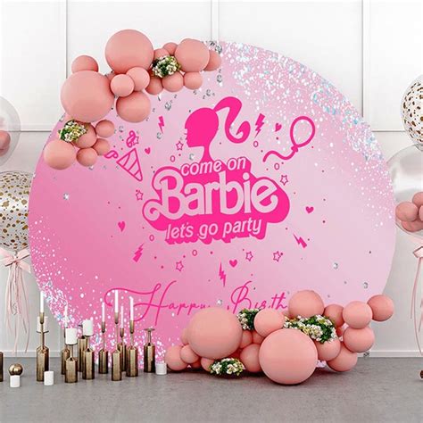 Round Barbie Backdrop Etsy New Zealand