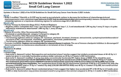 Trilaciclib：2022新版nccn小细胞肺癌指南更新 先声药业02096 近日，小细胞肺癌（sclc）最新的2022年第1版