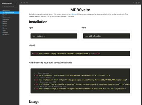 Mdbsvelte Svelte Themes